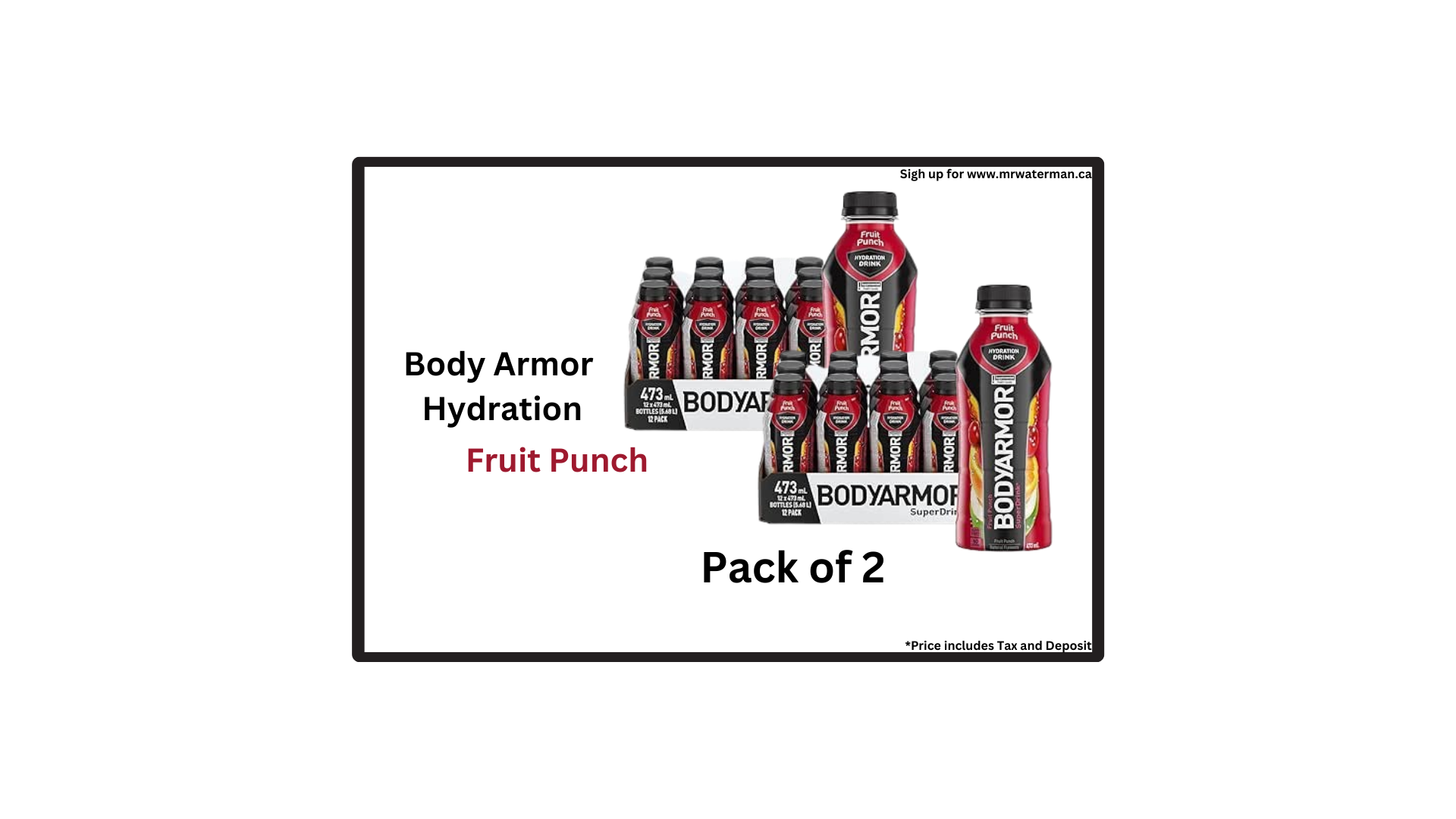Body Armor Fruit Punch (2 Pack)